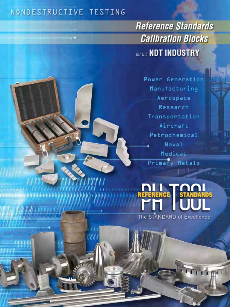 Reference Standards Calibration Blocks: NDT Industry | PDF | Machining ...