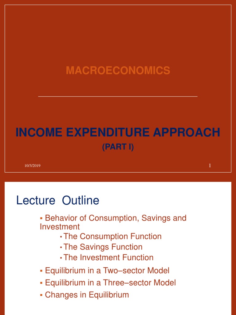 Macroeconomics: Income Expenditure Approach | PDF | Microeconomics ...