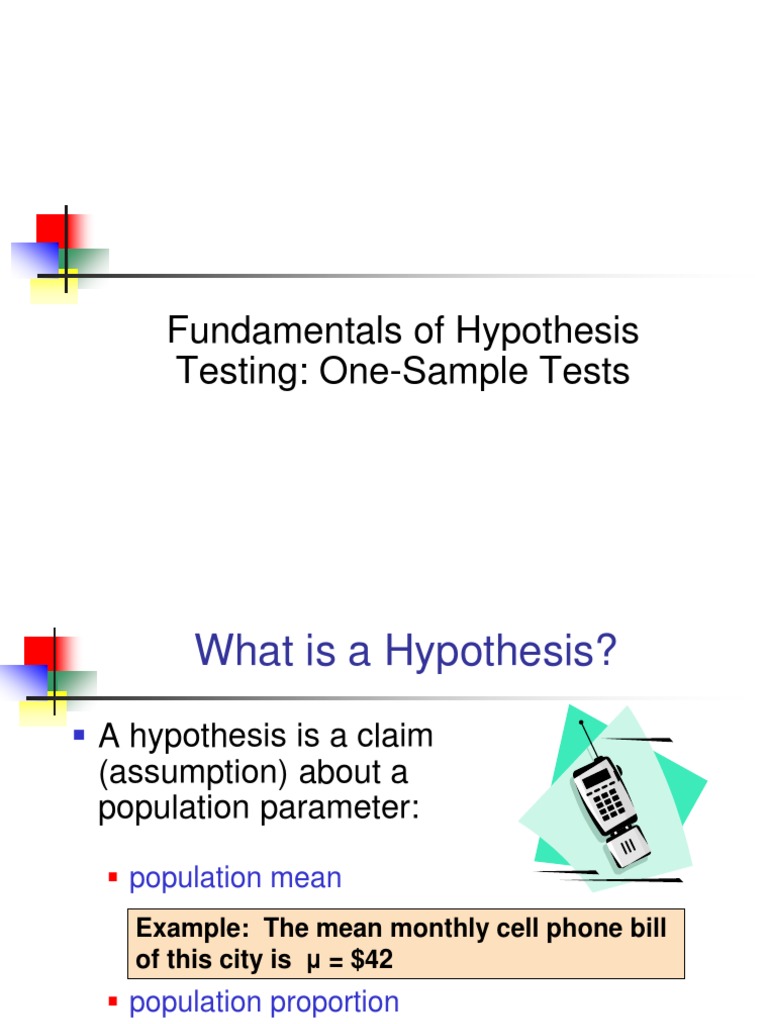 One-Sample Hypothesis Testing Basics | PDF | Statistical Hypothesis ...