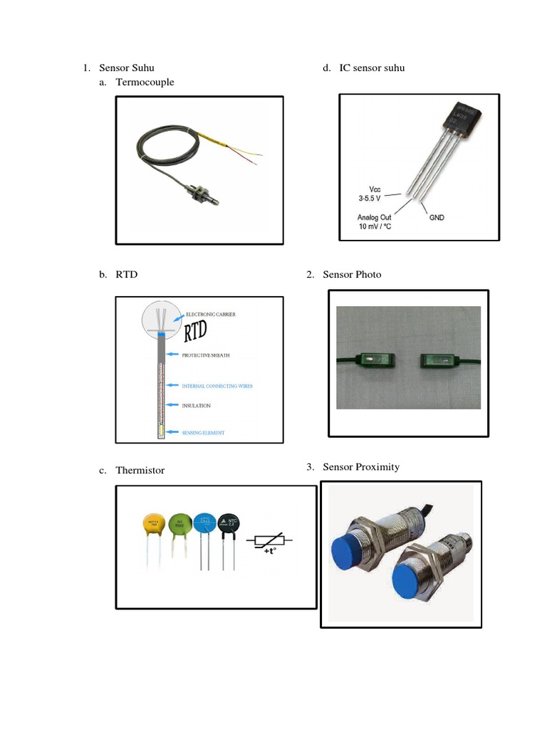 Sensor Suhu A. Termocouple D. IC Sensor Suhu | PDF