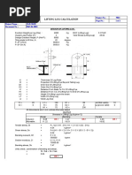 Lifting Lug Calculation | PDF | Bending | Stress (Mechanics)