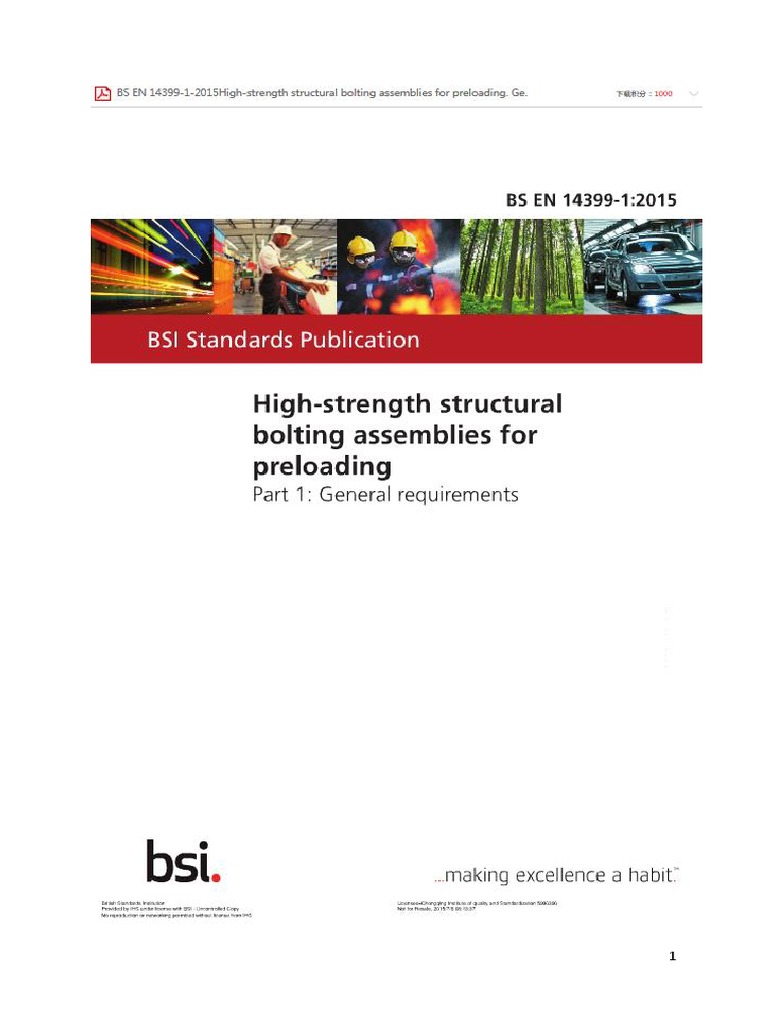 BS en 14399 1 2015 PDF | PDF