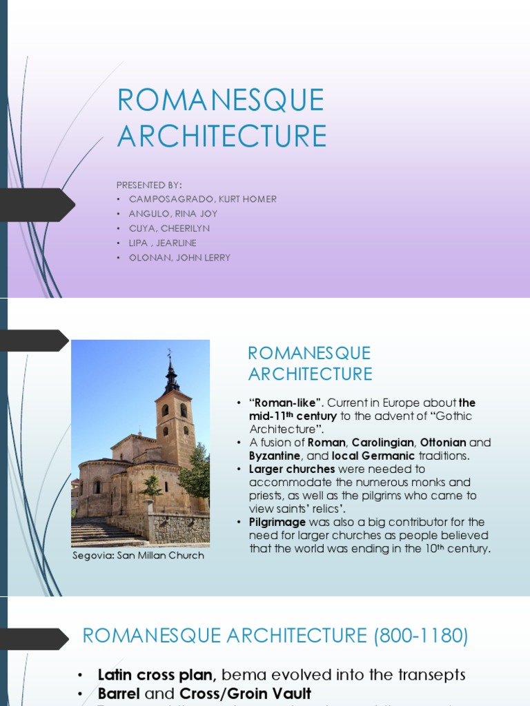 Brief History of Romanesque Architecture | PDF | Vault (Architecture ...