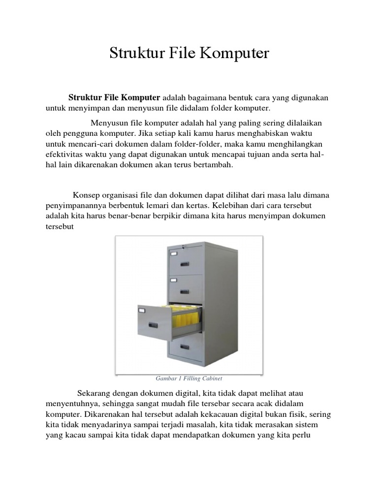 Struktur File Komputer | PDF