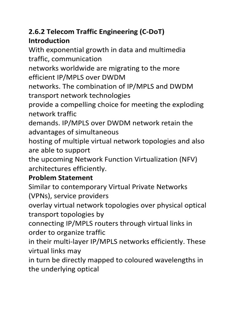 Telecom | PDF | Multiprotocol Label Switching | Networking