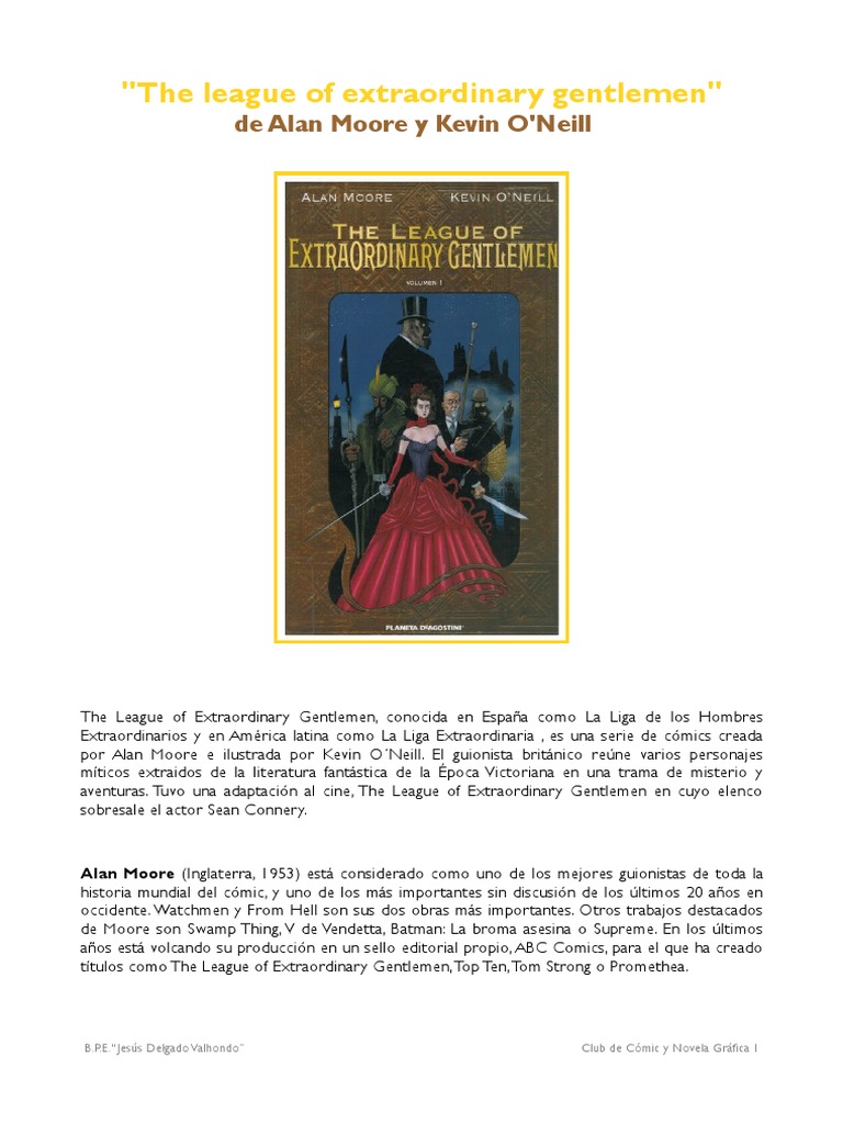 The League of Extraordinary Gentlemen | PDF | Cómics | Entretenimiento