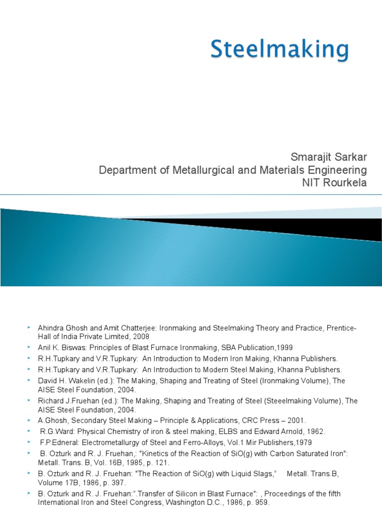 Modern Steelmaking Processes Explained | PDF | Steelmaking | Steel