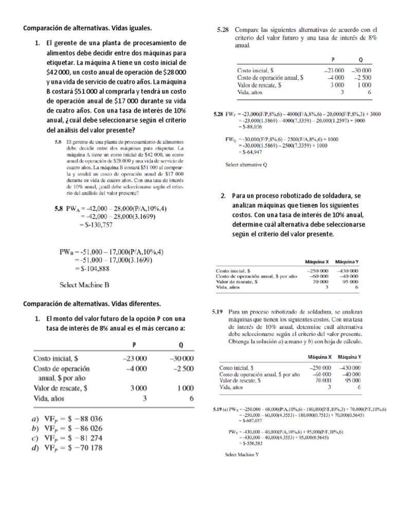Ejercicios Capitulo 5 (Resueltos) | PDF