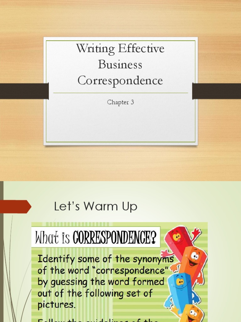 Essentials of Effective Business Correspondence | PDF | Communication ...