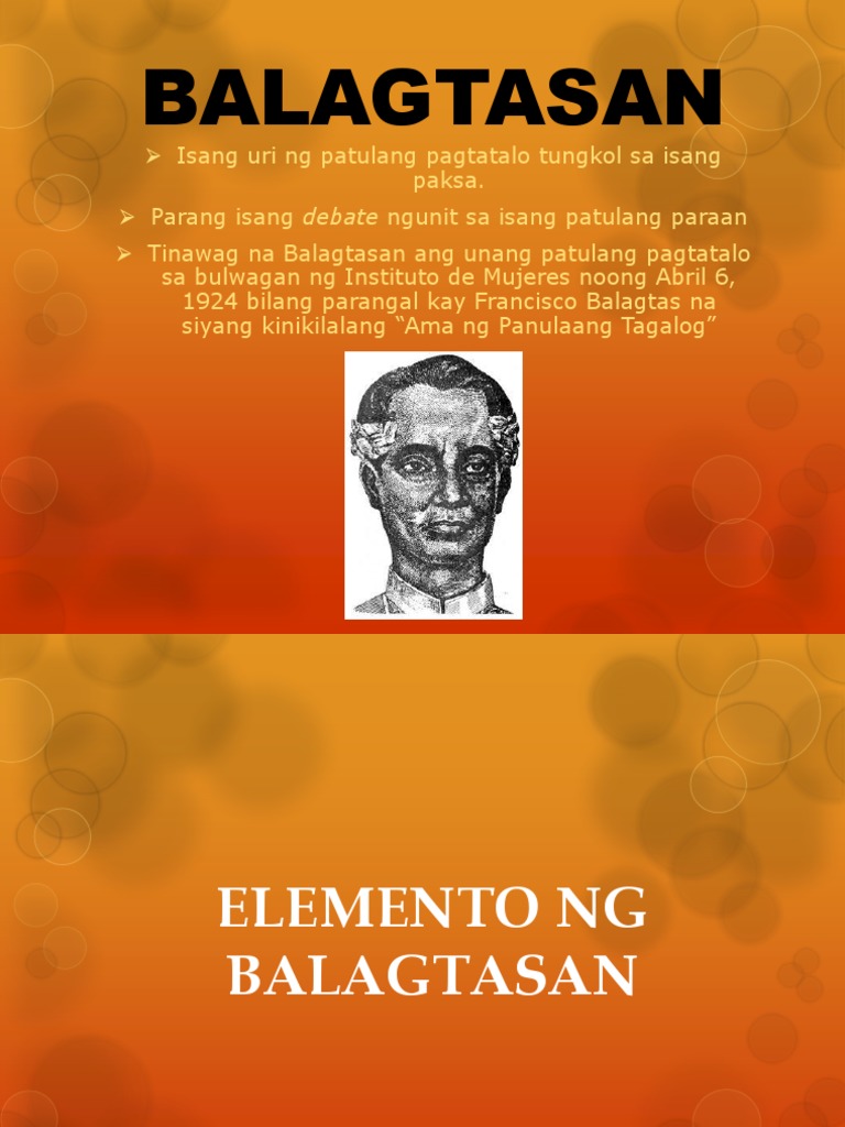 Filipino 8 Presentation About Balagtasan | PDF