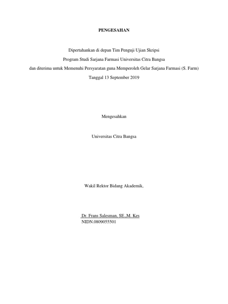 Pengesahan Retno Dwi. Fix | PDF