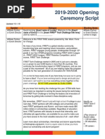 OUTREACH Program Flow - Action Points + Script | PDF