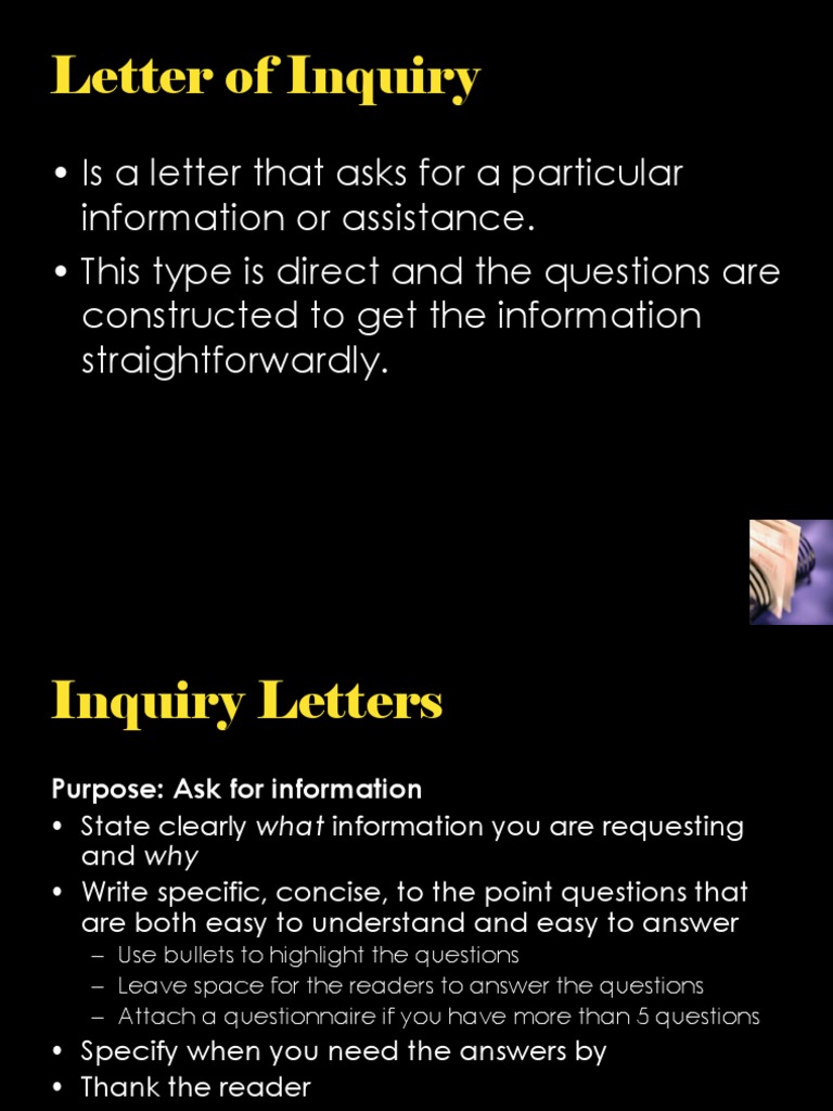 Letter of Inquiry | PDF