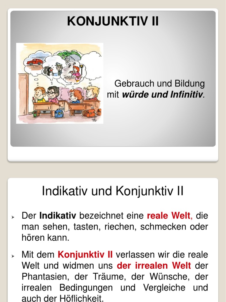 Konjunktiv II | PDF