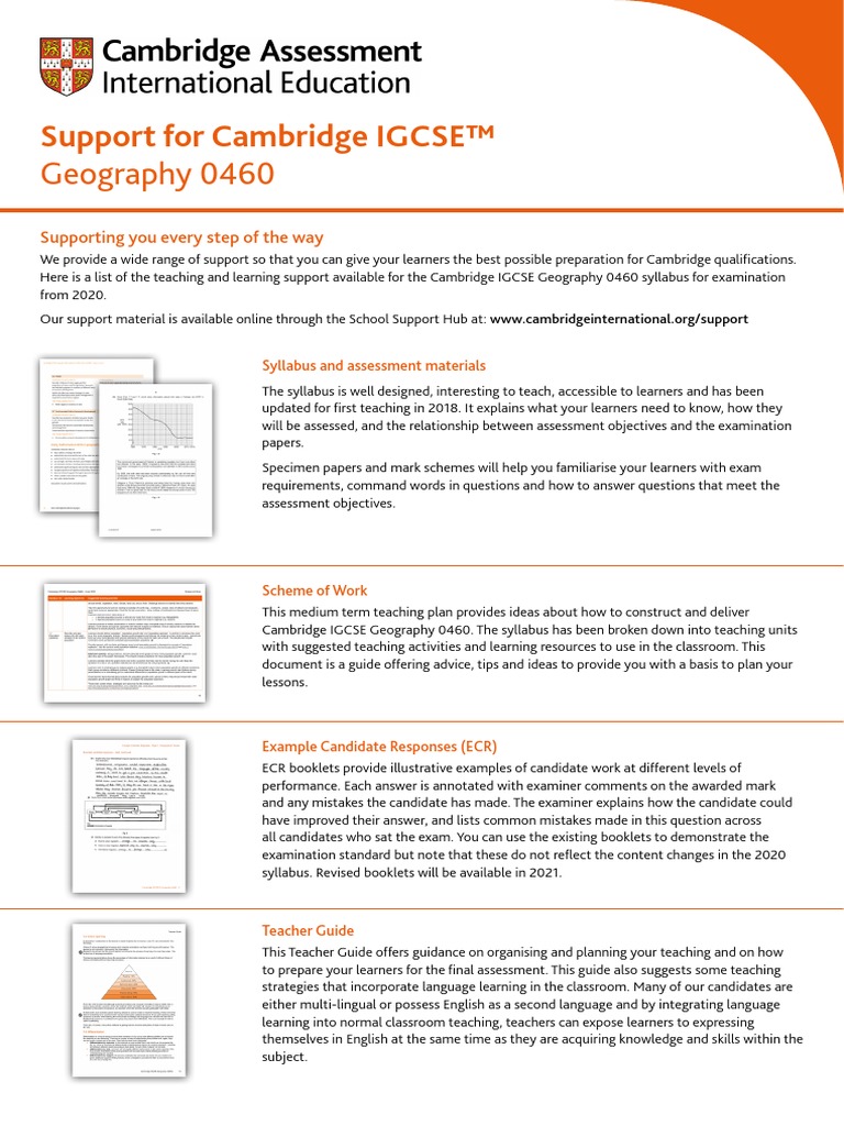 Support For Geography | PDF | Test (Assessment) | Learning
