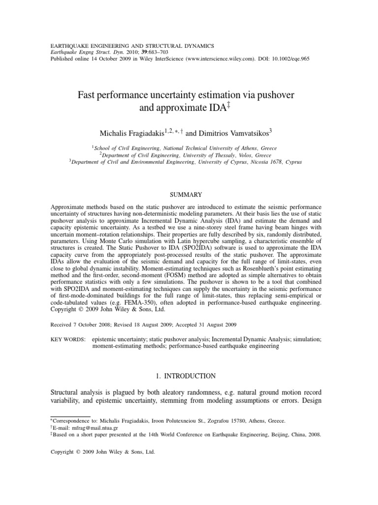 Fast Performance Uncertainty Estimation PDF | PDF | Earthquake ...