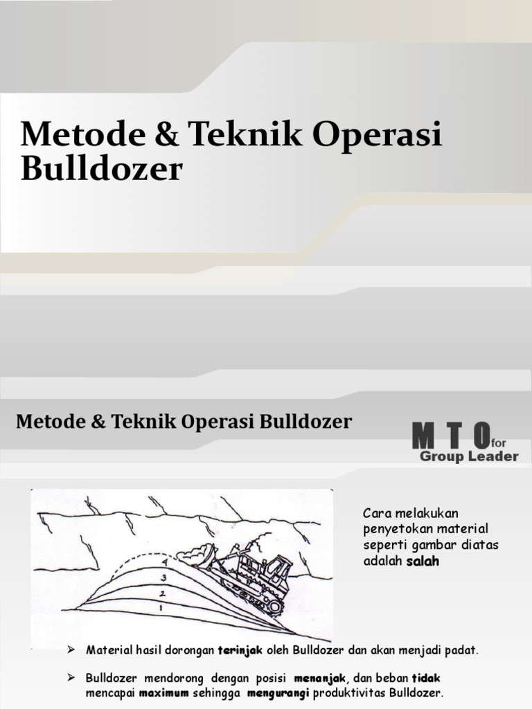 Teknik Ripping dan Dozing Bulldozer | PDF
