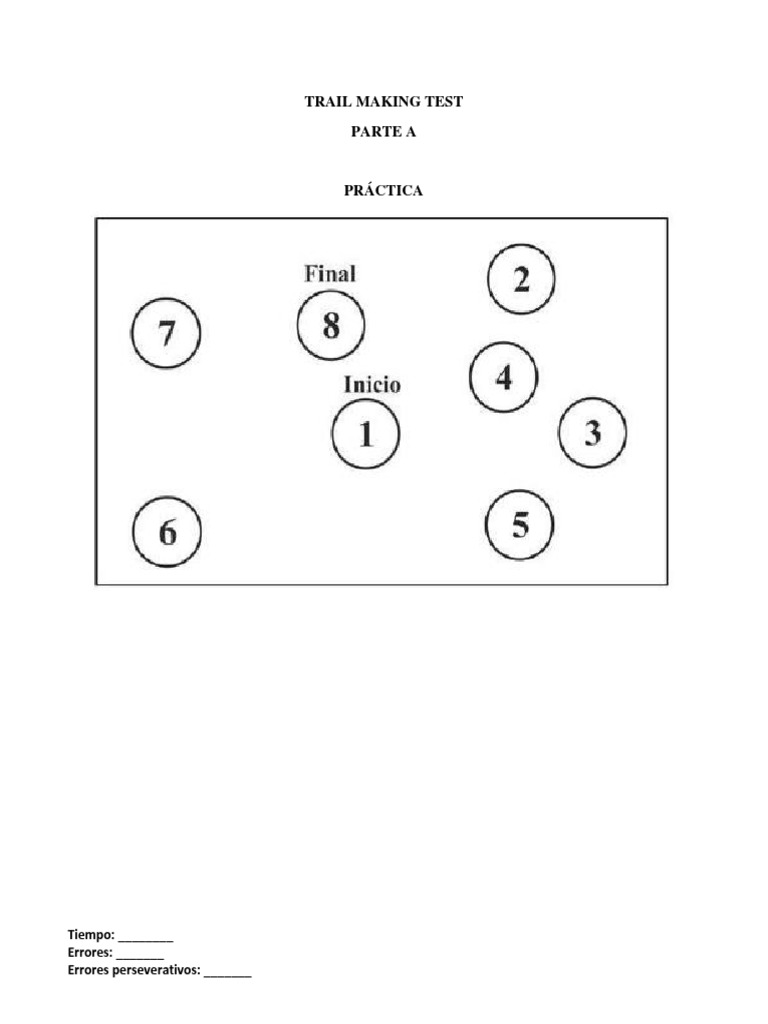 Trail Making Test | PDF