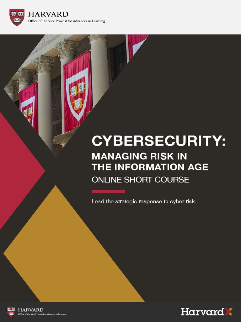 Harvard Cybersecurity Online Short Course Brochure | PDF | Computer ...