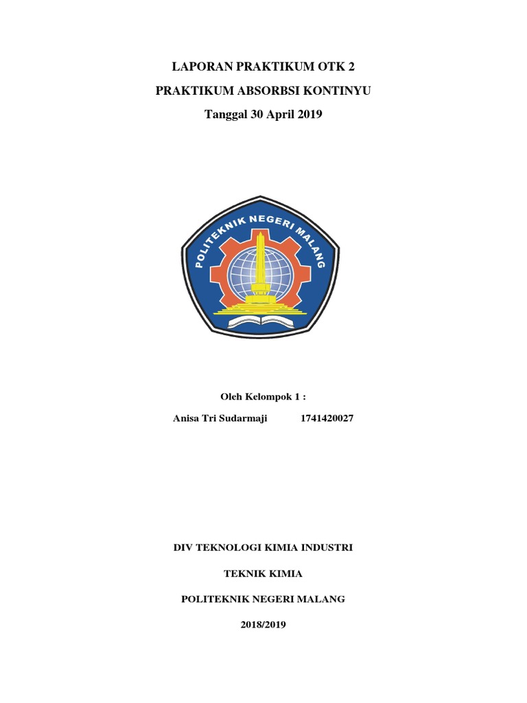 Laporan Praktikum Otk 2 (Absorbsi) | PDF