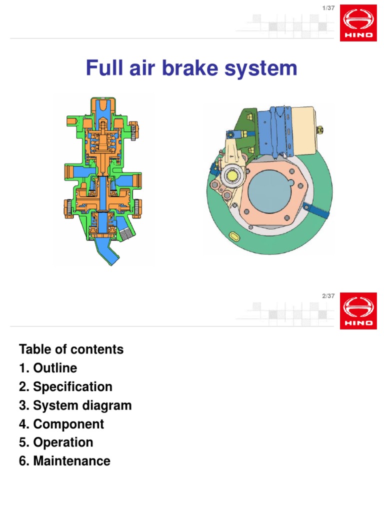 Full Air Brake - Parking Brake - Air Dryer | PDF | Valve | Brake