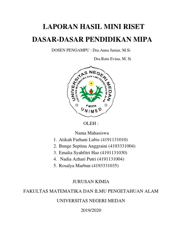 Laporan Mini Riset Daspen | PDF