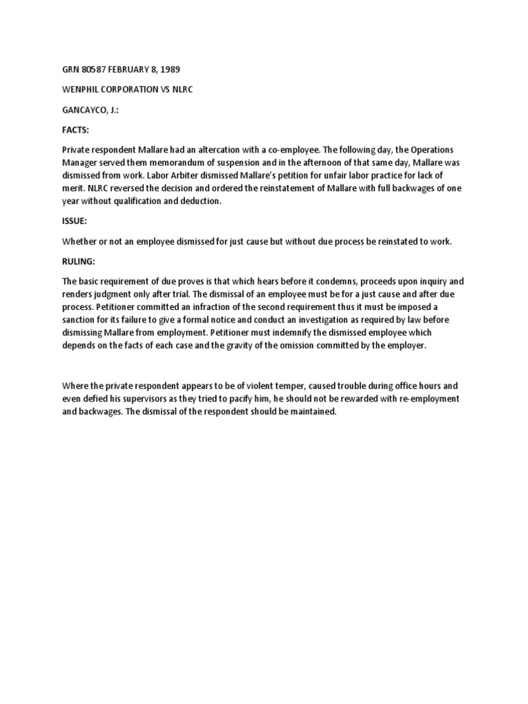 Cases | PDF | Employment | Judgment (Law)