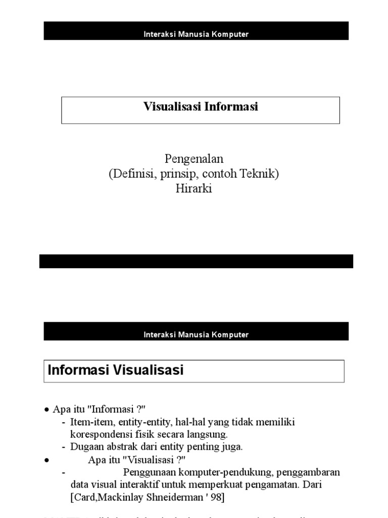 Visualisasi Informasi | PDF