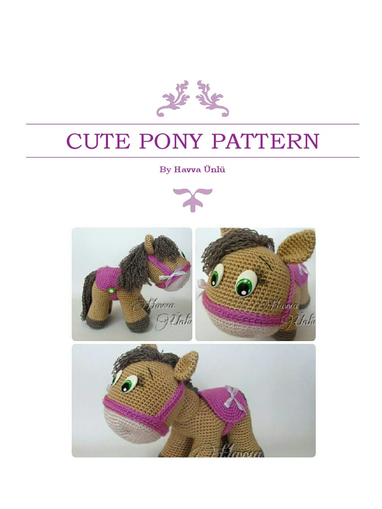 Cute Pony Pattern | PDF | Textile Arts | Handicrafts