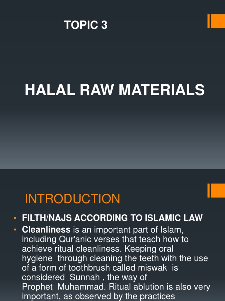 3 - Halal Raw Materials | PDF | Pork | Meat