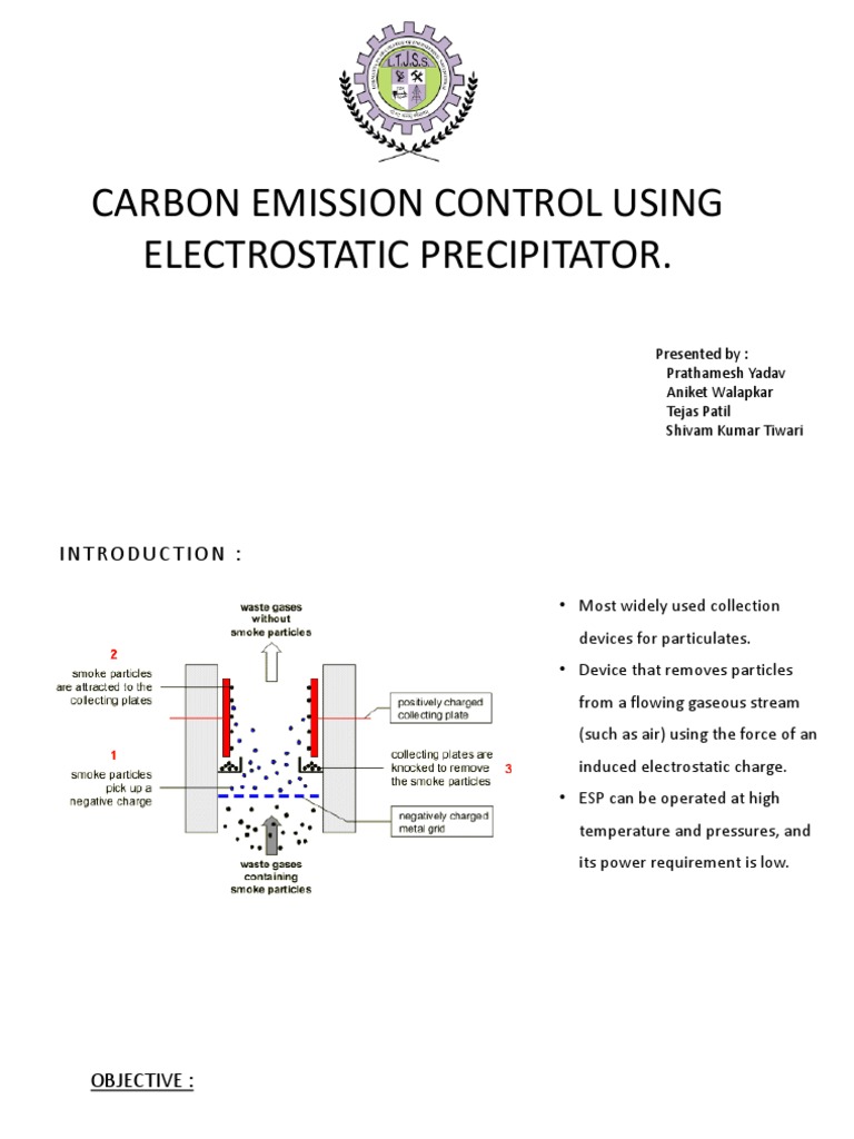 Carbon Emission Control Using Electrostatic Precipitator | PDF ...
