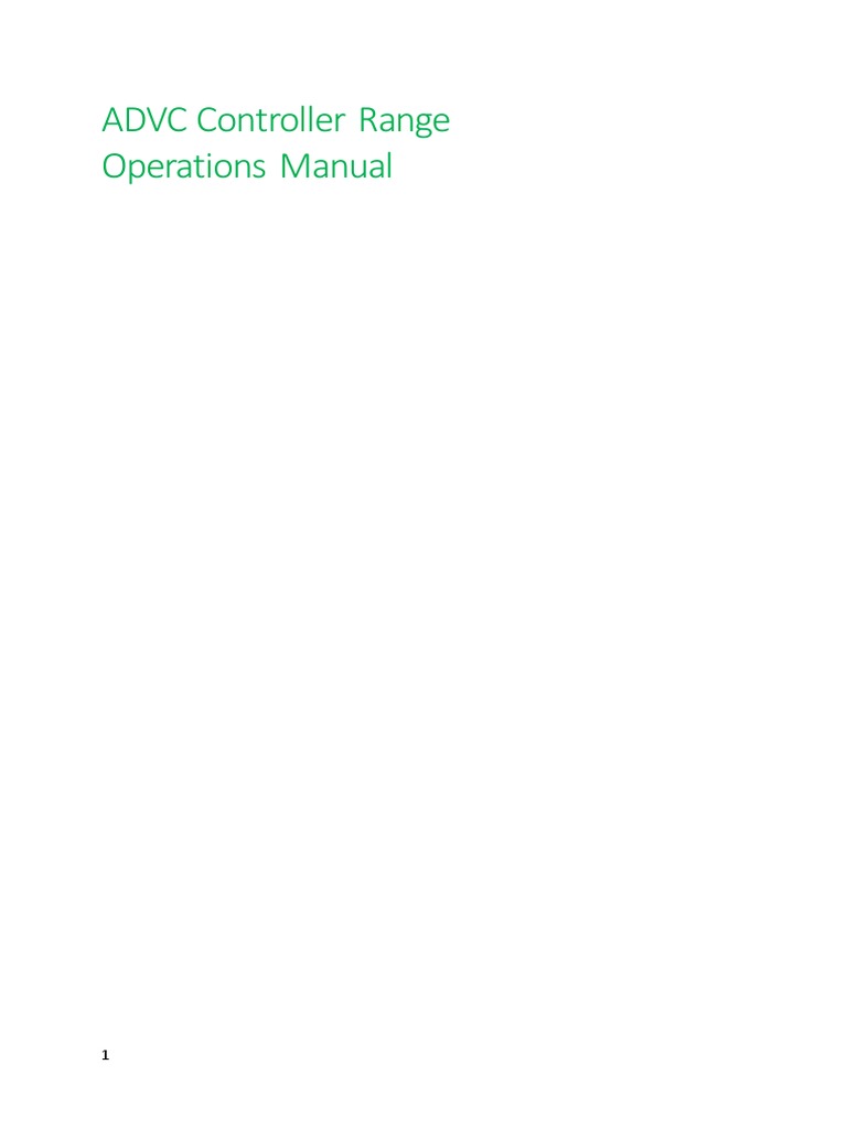 ADVC Operations Manual R29 | PDF | Safety | Voltage