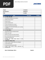 Cherry Pickers Safety Checklist | PDF
