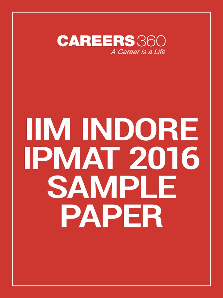 Iim Indore Ipmat Sample Paper 2016 | PDF | Area | Unmanned Aerial Vehicle