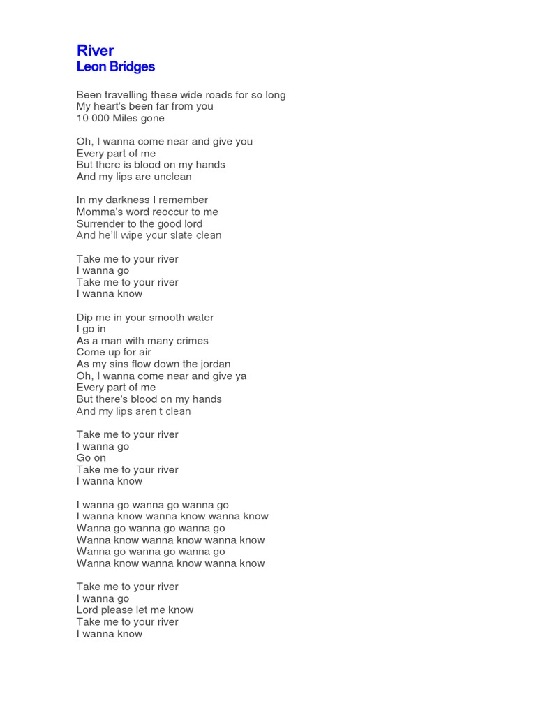 River - Leon Bridges