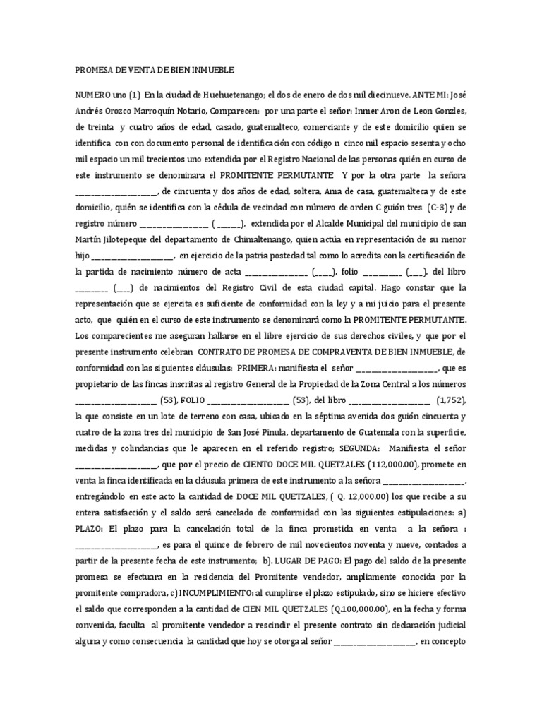 Protocolo Notarial | PDF | Hipoteca Comercial | Finanzas y ...