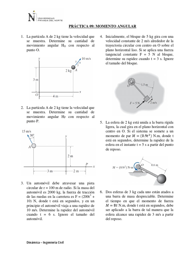 S09 HT Momento Angular | PDF | Masa | Fuerza
