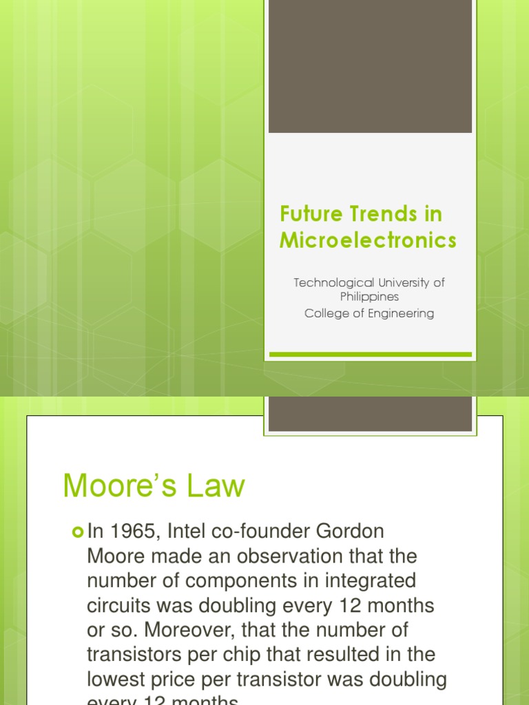 Future Trends in Microelectronics: Technological University of ...