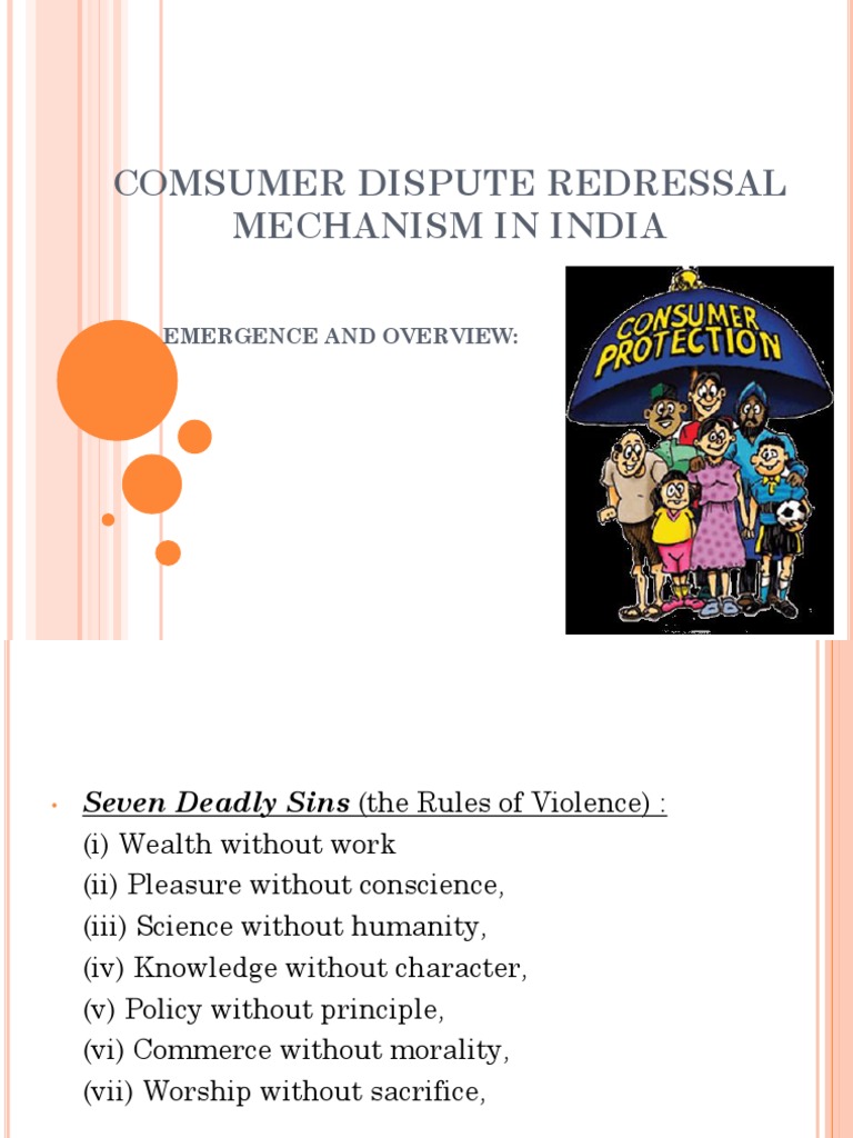 1.consumer Dispute Redressal Mechanism in India | PDF | Consumer ...