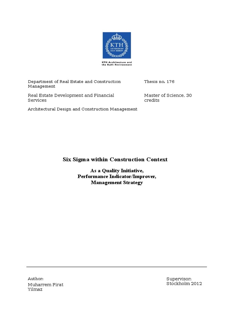 6 Sigma | PDF | Design For Six Sigma | Six Sigma