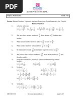 Mathematics Form 2 Revision | PDF | Area | Equations