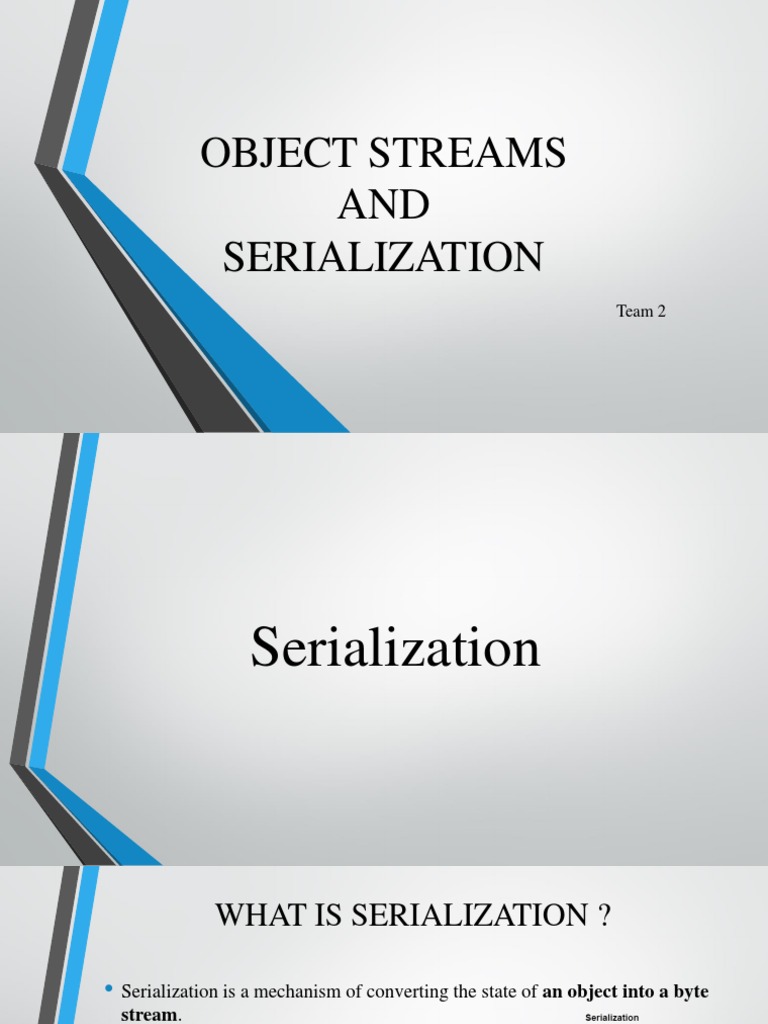 Object Streams And Serialization Pdf Class Computer Programming Method Computer Programming