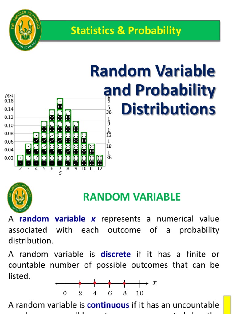 Random Variable and Probability Distribution | Download Free PDF | Random Variable | Expected Value