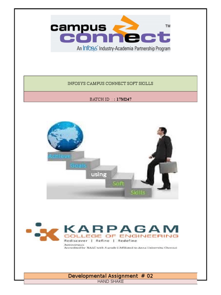 Infosys Campus Connect Soft Skills: Developmental Assignment # 02 | PDF