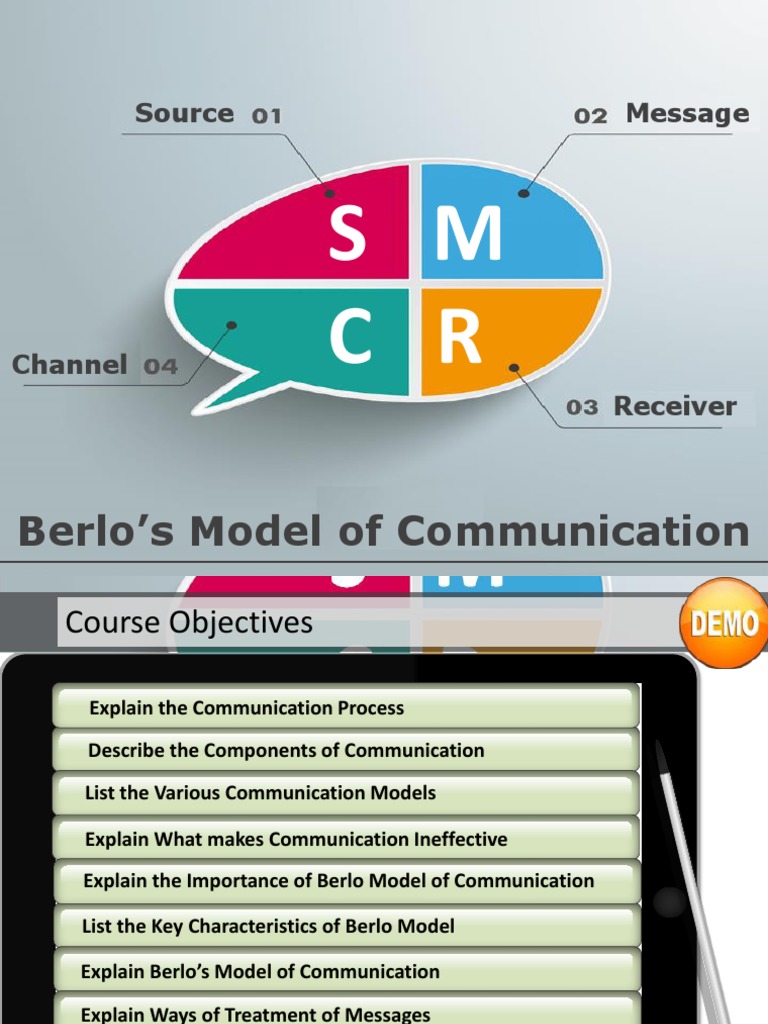 Berlo Model of Communication Demo | PDF | Cybernetics | Communication
