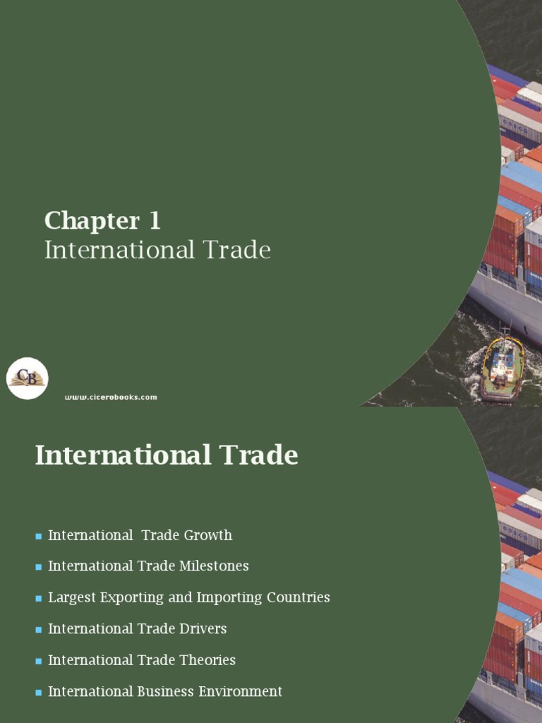 David IL 4e Chapter01 | PDF | General Agreement On Tariffs And Trade | Economies