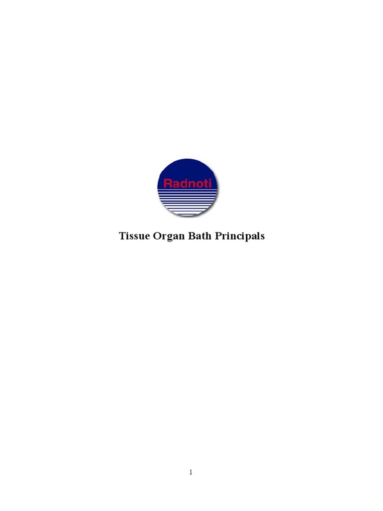 Tissue Organ Bath Principles | PDF | Buffer Solution | Homeostasis