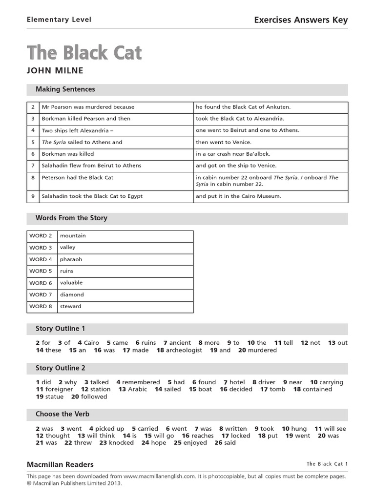 TTH He Eb Blla Acck KC Ca Att: Exercises Answers Key | PDF