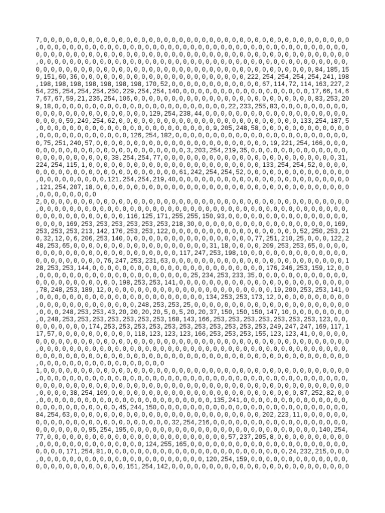 Mnist Test 10.Csv | PDF