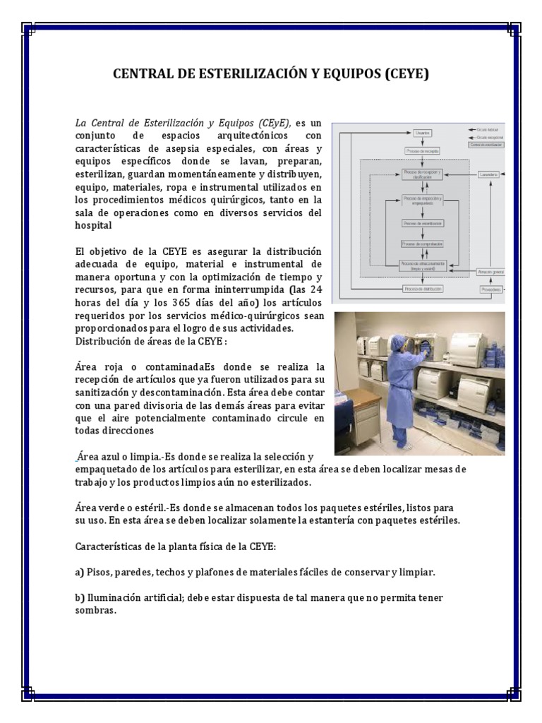 Central de Esterilizacion Y Equipos (CEYE) | PDF | Combustión ...
